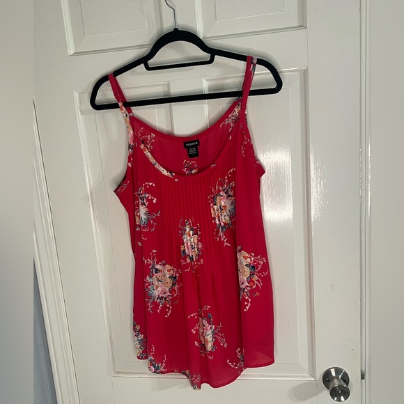 torrid | Tops | Torrid Red Floral Blouse | Poshmark